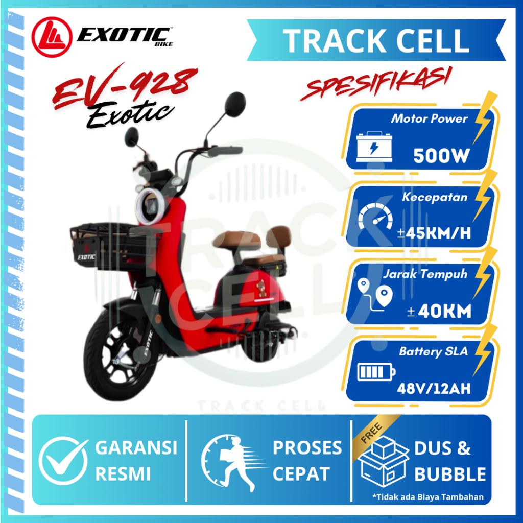 Jual Sepeda Listrik Exotic EV-928 500W [EV928] Keranjang Garansi Resmi ...