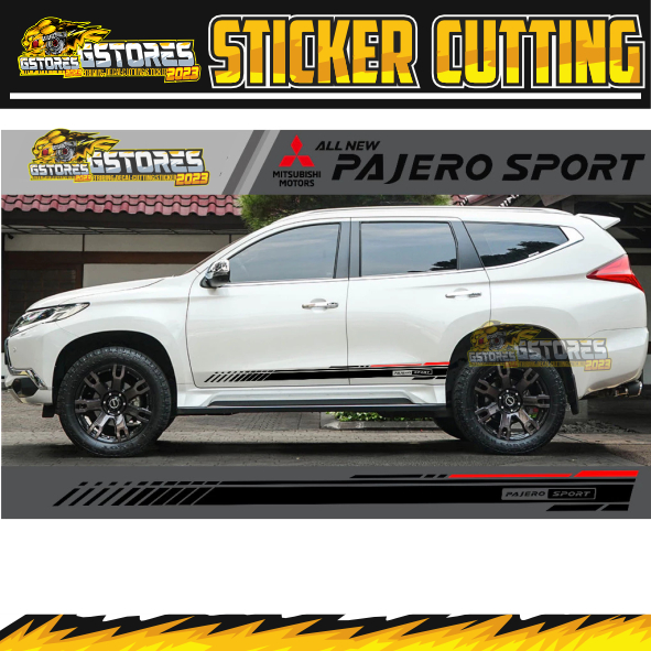 Jual STICKER ALL NEW PAJERO SPORT MOTIF TERBARU STICKER LIST BODY ...
