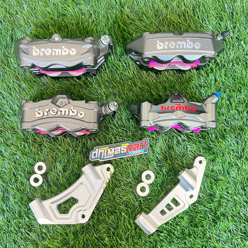 Jual Kaliper 4piston M432 M7 set breket pnp NINJA MP TIGER | Shopee Indonesia