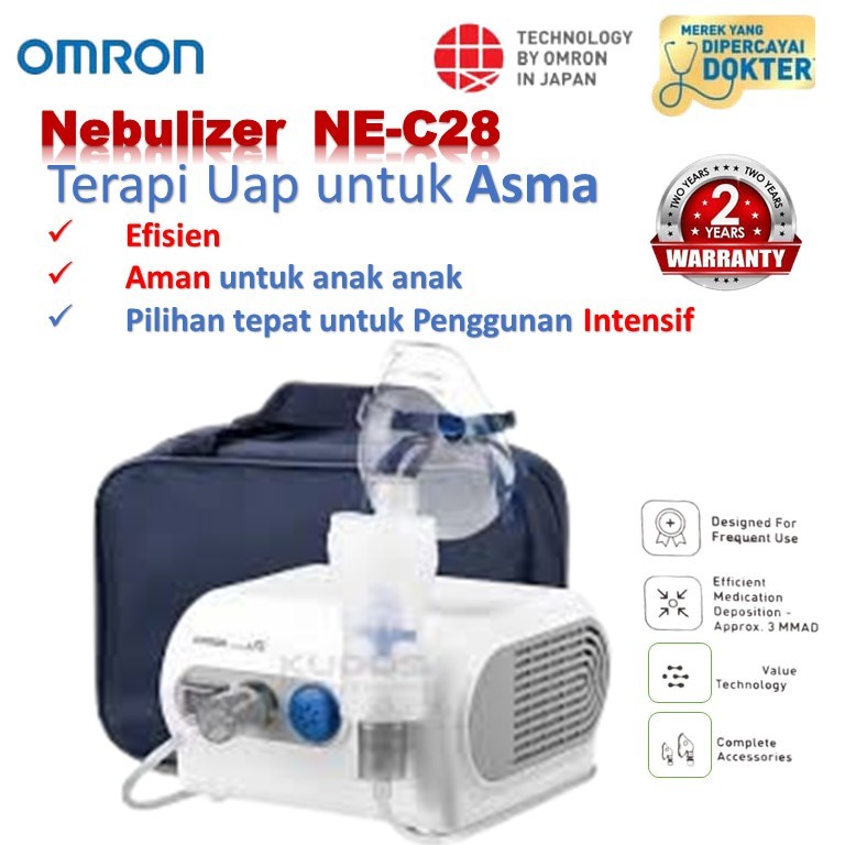 Jual NEBULIZER OMRON NE-C28 / alat uap sesak nafas asma omron / alat nebulizer uap / nebulizer ...