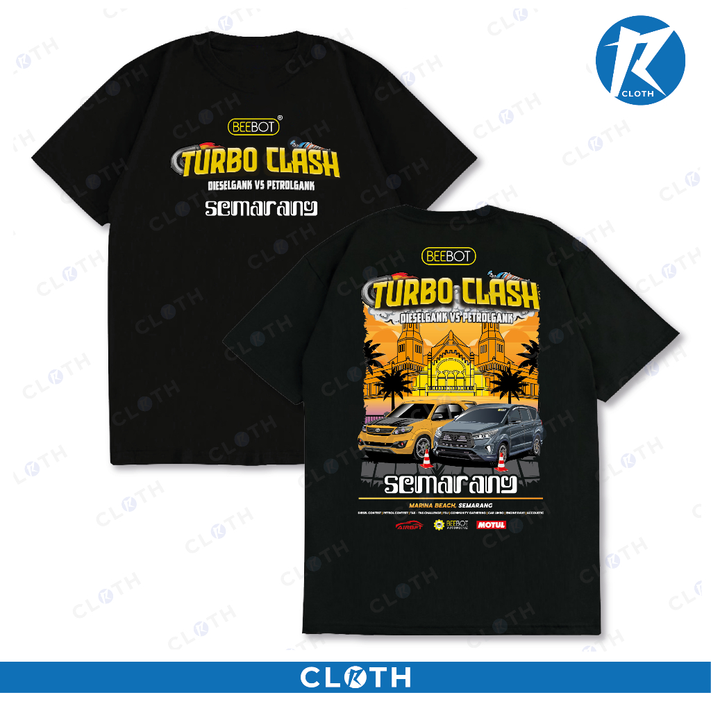 Jual T-SHIRT KAOS BEEBOT TURBOCLASH SEMARANG V2 GANK BEEBOT COMBED 24S ...