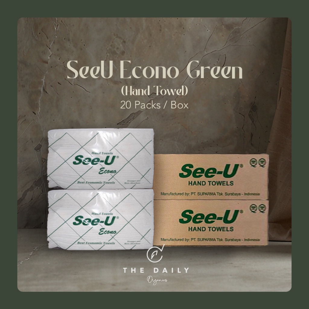 Jual (Paket 1 Dus) SeeU Econo Green (Hand Towel) - 20 Packs - Tissue ...