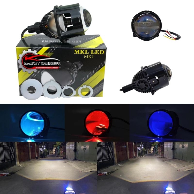 Jual MKL LED MK1 - Biled Original 2,5 INC Blue Lens | Shopee Indonesia