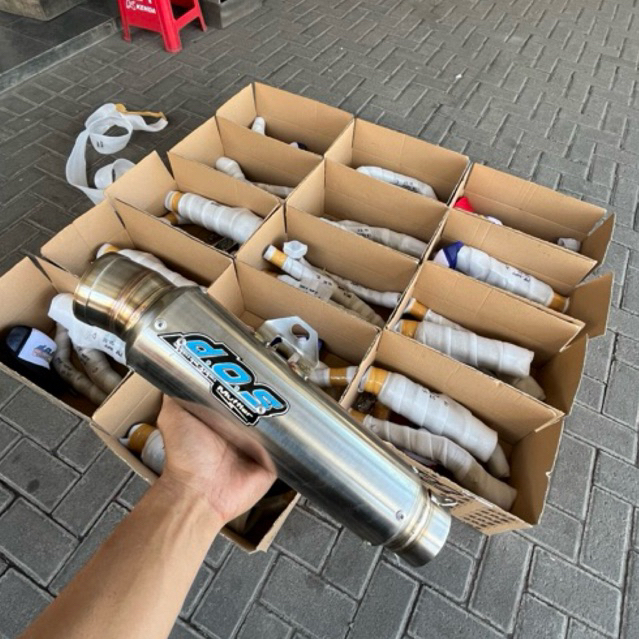 Jual Knalpot DOS original Tiger MP GL CB Up CC300 Free Topi Masker ...