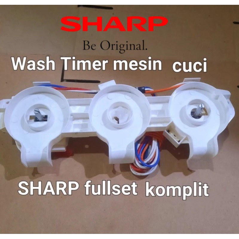 Jual TIMER WASH DRAIN SPIN TIMER MESIN CUCI SHARP ORIGINAL 1 SET ...
