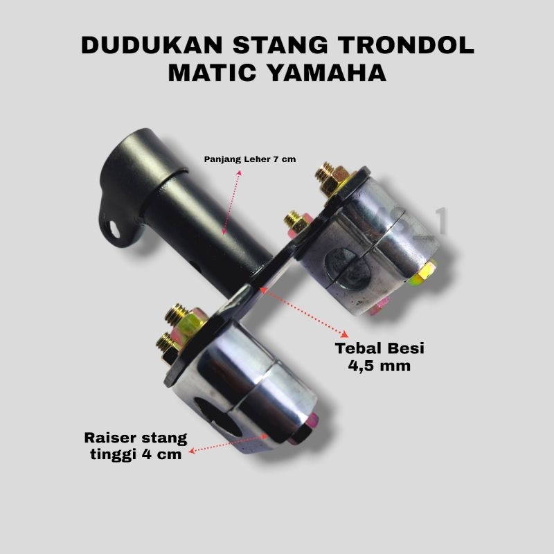 Jual ADAPTOR STANG TRONDOL - DUDUKAN STANG MATIC HONDA BEAT VARIO ...