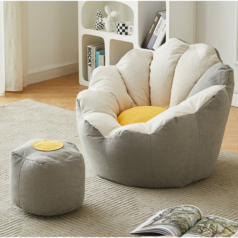 Jual Sofa Bean Bag Bentuk Bunga Baru + Pijakan Kaki/Sofa Malas/Estetika ...