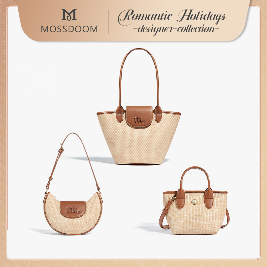 Jual MOSSDOOM Tas Wanita Tas Anyaman Desain Koleksi Fashion | Shopee ...