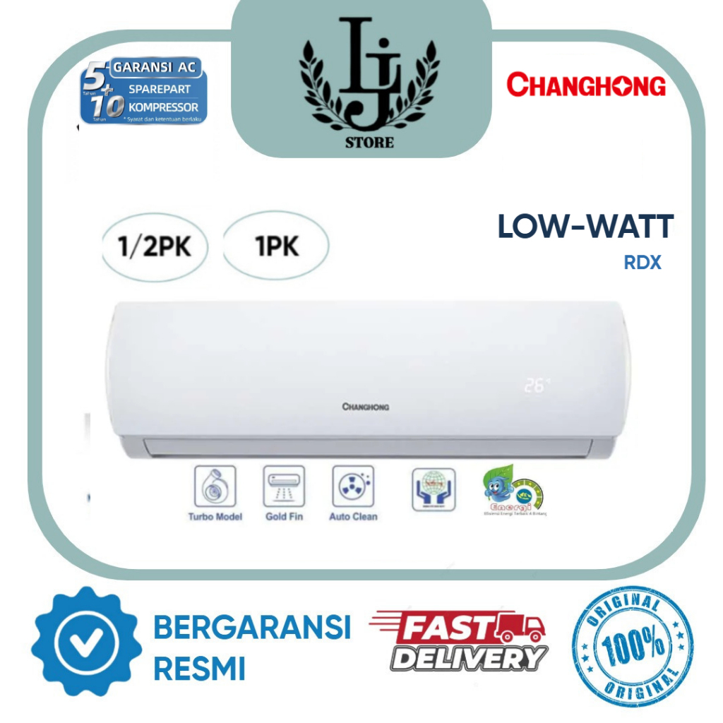 Jual AC Changhong low watt CSC5RDX/ CSC09RDX 1/2PK / 1PK AC Changhong LOWWATT | Shopee Indonesia