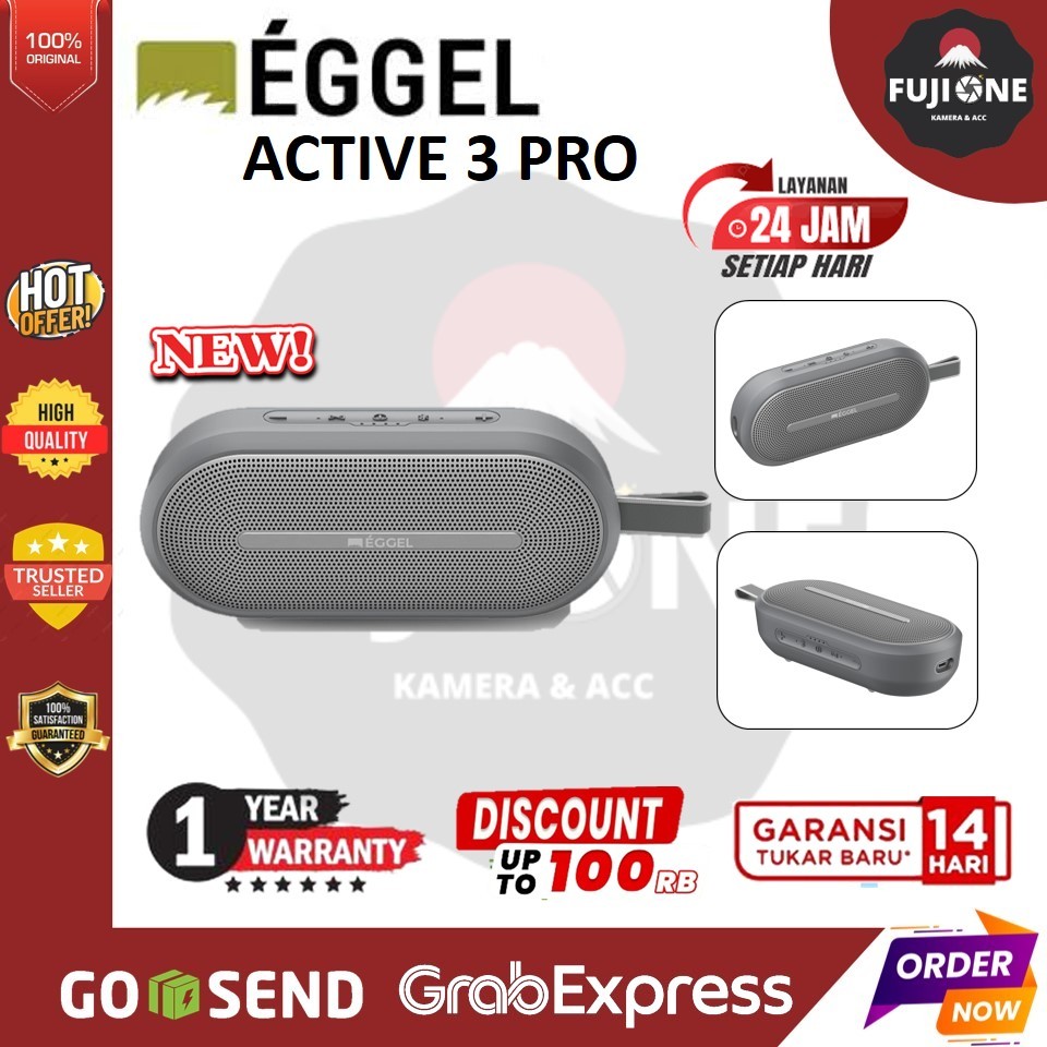 Jual Eggel Active 3 Pro Waterproof Bluetooth Speaker | Shopee Indonesia