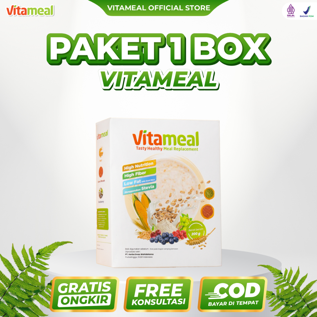 Jual Vitameal - Sereal Vitameal Sehat Multigrain Bantu Menstabilkan Gula Darah dan Menangkal ...