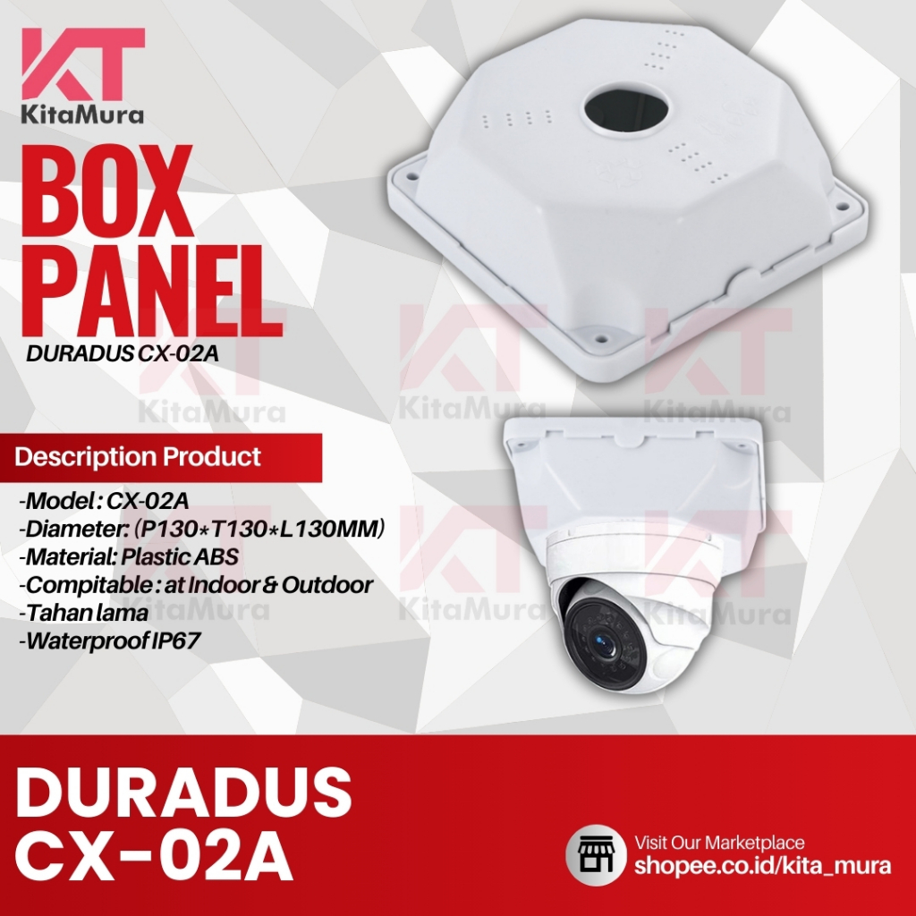 Jual Duradus Camera CCTV Indoor/Outdoor, Junction Box CCTV CX-2A ...