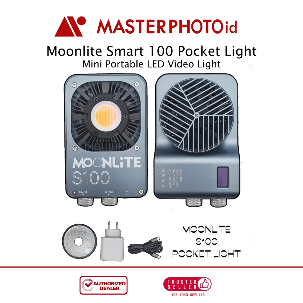 Jual Moonlite Smart 100 Pocket Light / S100 / S100W Bi-Color Mini ...