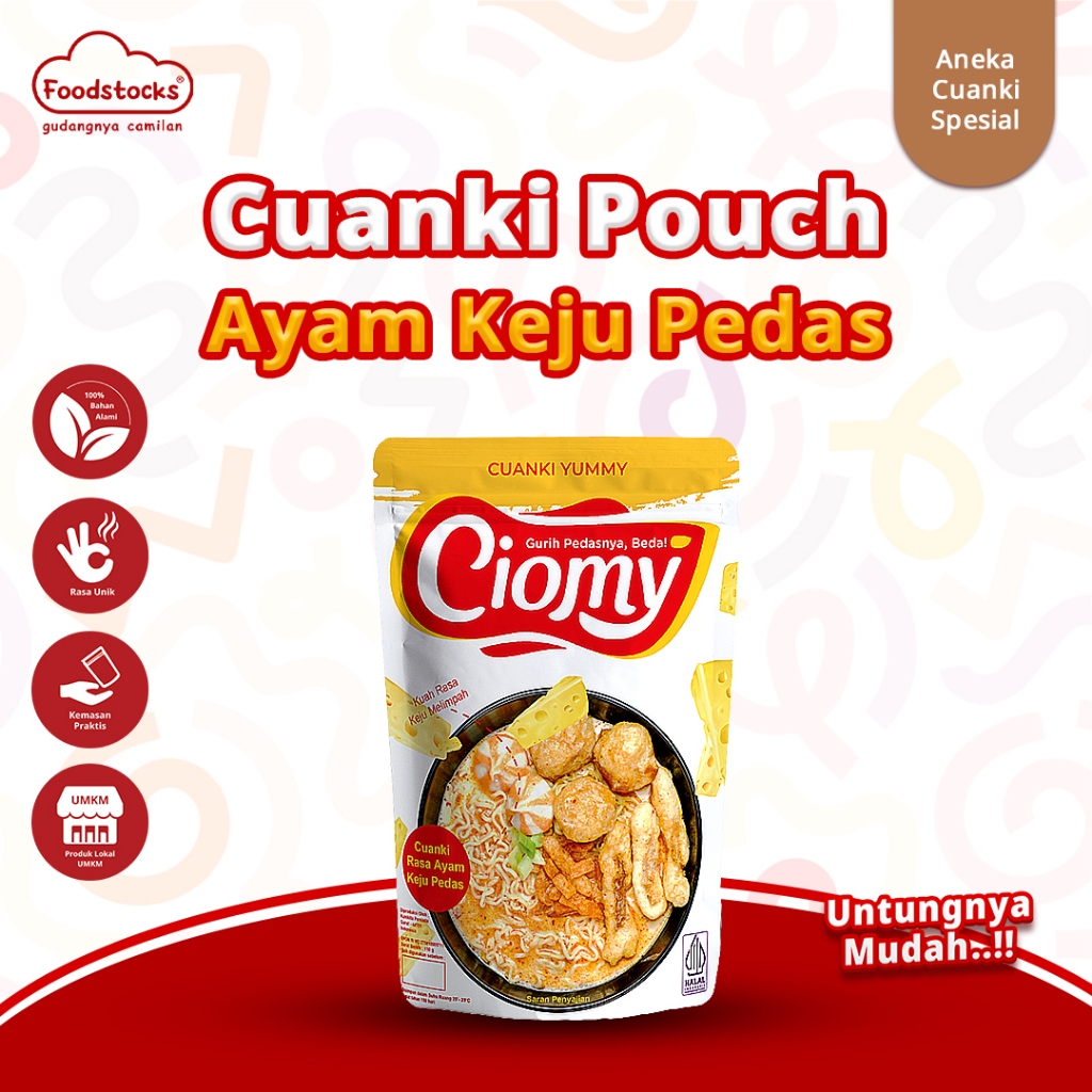 Jual Ciomy - Cuanki Pouch Rasa Ayam Pedas Kuah Keju | Shopee Indonesia