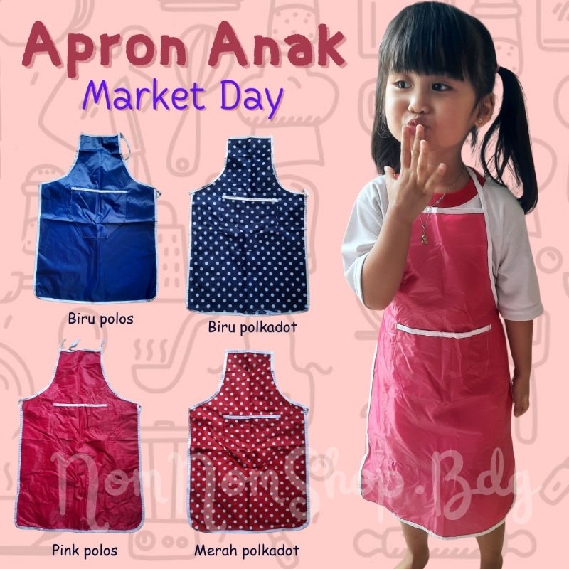 Jual Apron anak Celemek Market day anak | Shopee Indonesia