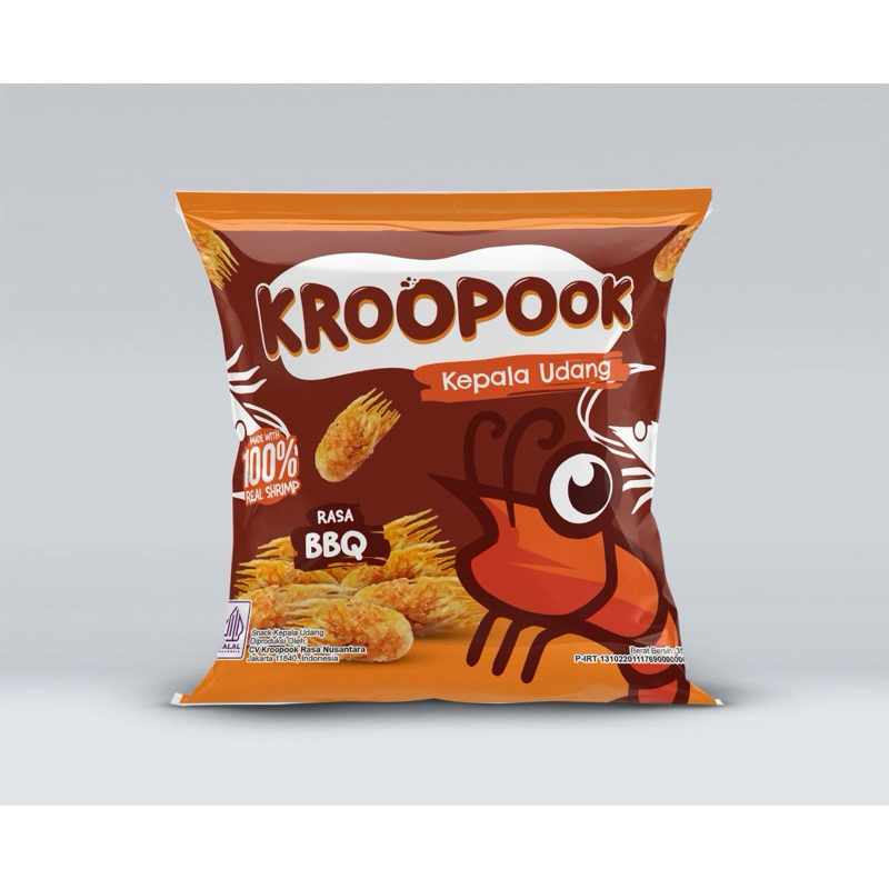 Jual Kroopook kepala udang BBQ 35gr | Shopee Indonesia