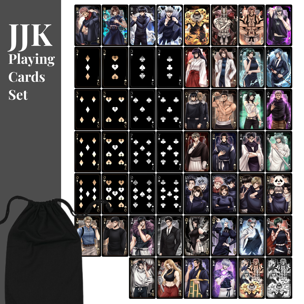 Jual Jujutsu Kaisen Poker Card / Playing Card Set (JJK Fanmerch by ...