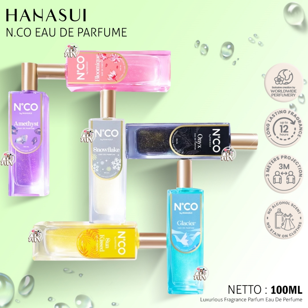 Jual HANASUI NCO EAU DE PERFUME LUXURIOUS FRAGRANCE 100ML SERIES ...