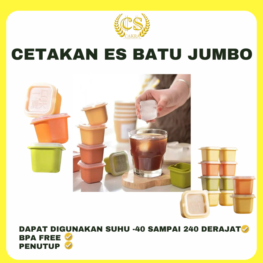 Jual CS CETAKAN ES BATU SEGI JUMBO PENUTUP / CETAKAN JELLY PUDDING AGAR ...