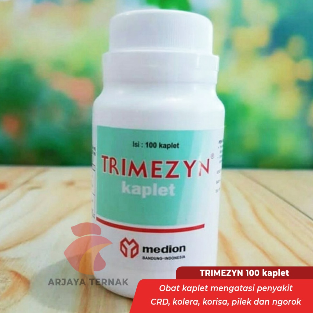Jual Trimezyn K 100 kaplet obat ayam ngorok berak putih crd coryza ...