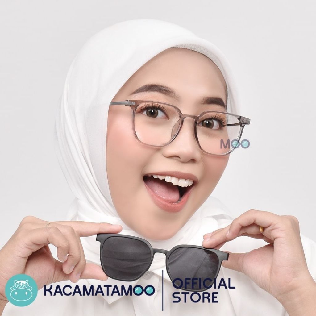 Jual KACAMATAMOO Frame Kacamata Clip On CO6506 - Full Frame Stylish ...