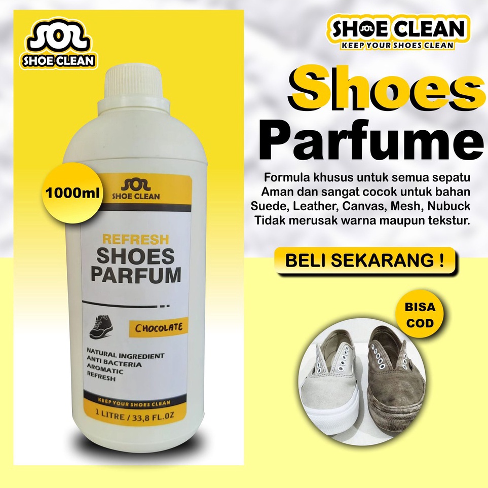 Jual KODE Q97G Shoes Parfum 1 Liter Parfum Anti Bakteri Sepatu Shoe ...