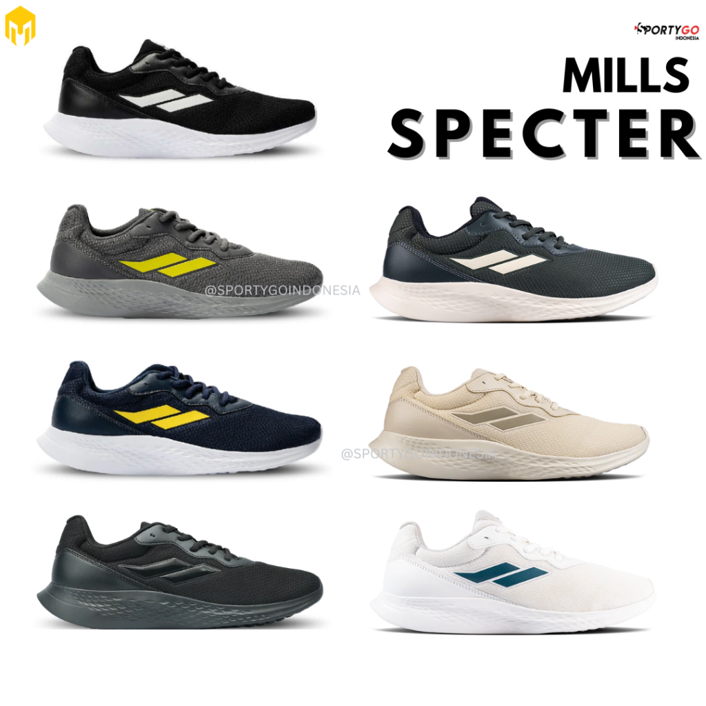 Jual Sepatu Running MILLS SPECTER Original | Shopee Indonesia