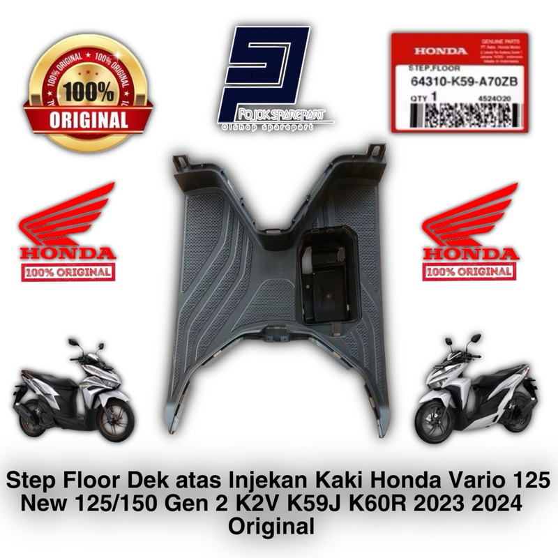 Jual Step Floor Dek Atas Injekan Pijakan Kaki Honda Vario 125 New 125 ...