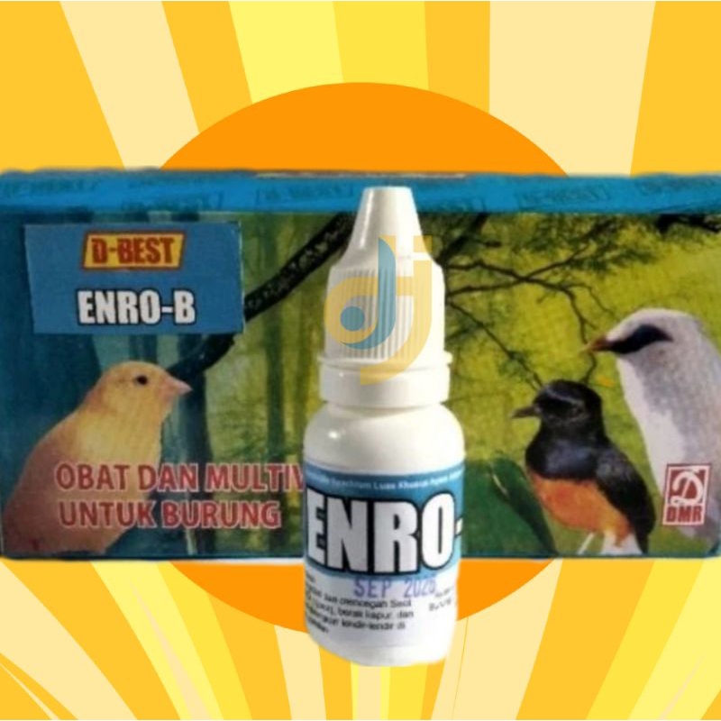 Jual ENRO-B - Obat Burung Tenggorokan Snot Diare Berak Kapur Hijau | Shopee Indonesia