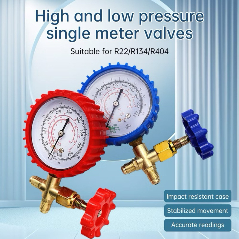 Jual Testing Manifold Single R410 R32 R22 Sighlass Sightlass isi Freon ...