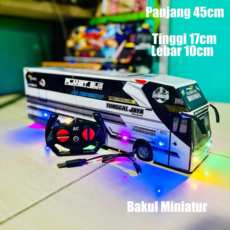 Jual Miniatur buss AKAP Telolet basuri REMOT CONTROL,mainan bus telolet ...