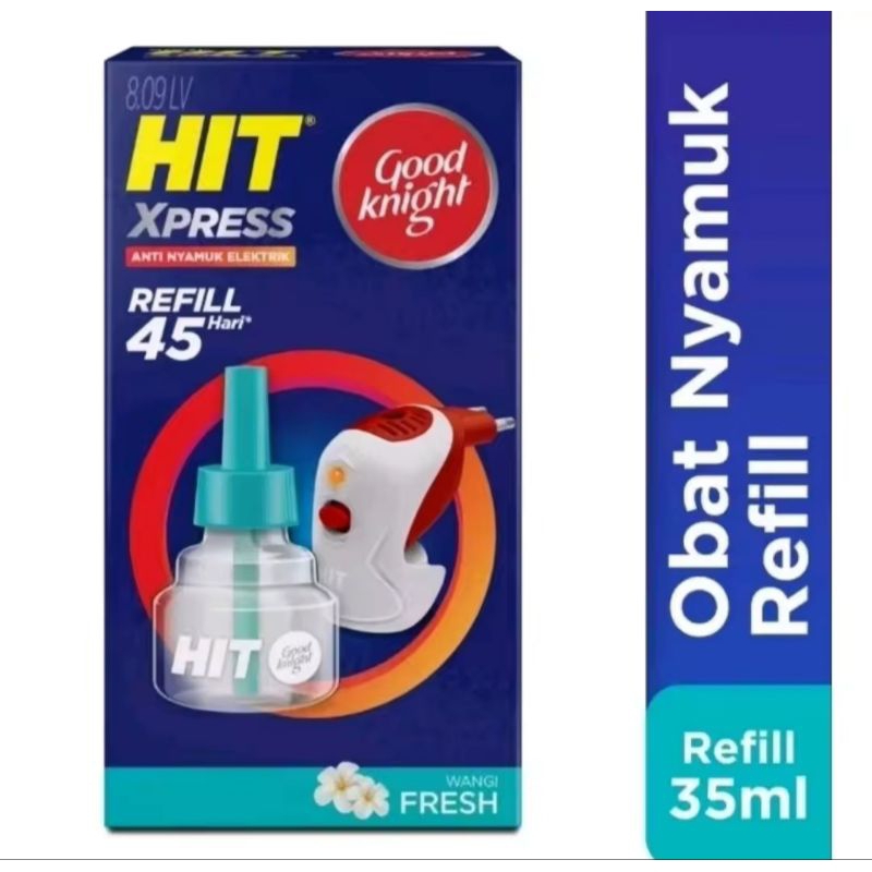 Jual Hit Good Knight Xpress REFILL APEL 45 Hari Bunuh Nyamuk DBD Obat ...