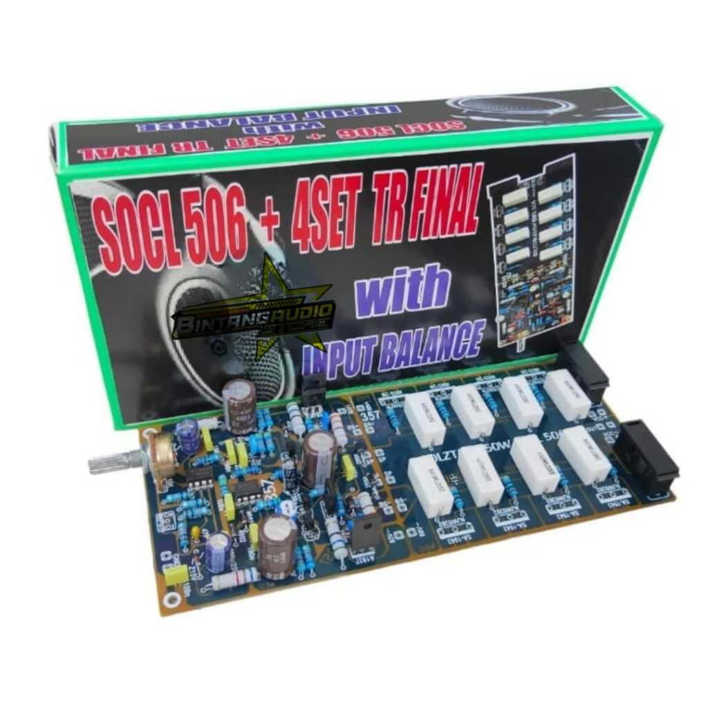 Jual Driver Power Amplifier SOCL 506 + Panel PCB 4set Final Toshiba ...
