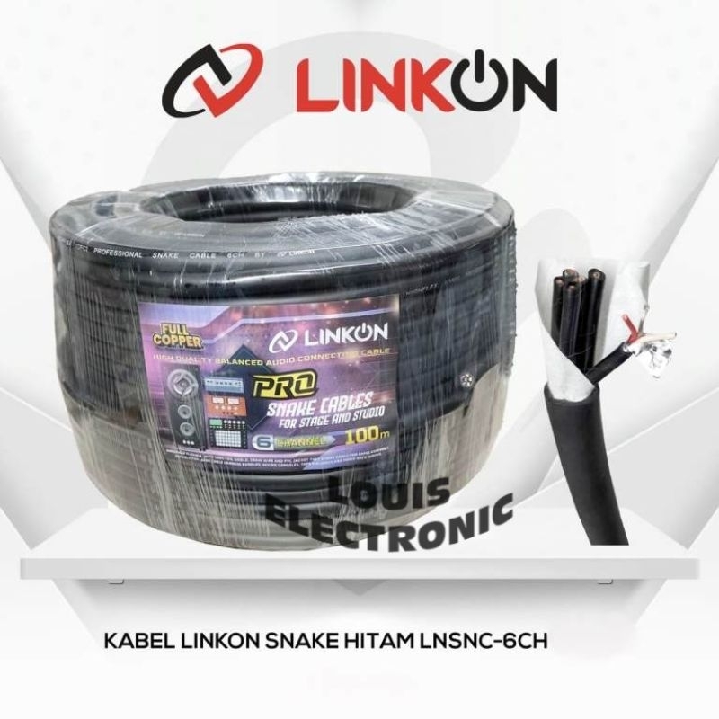 Jual Kabel Snake isi 6 Channel LINKON ORIGINAL Full Tembaga Murni Snake ...