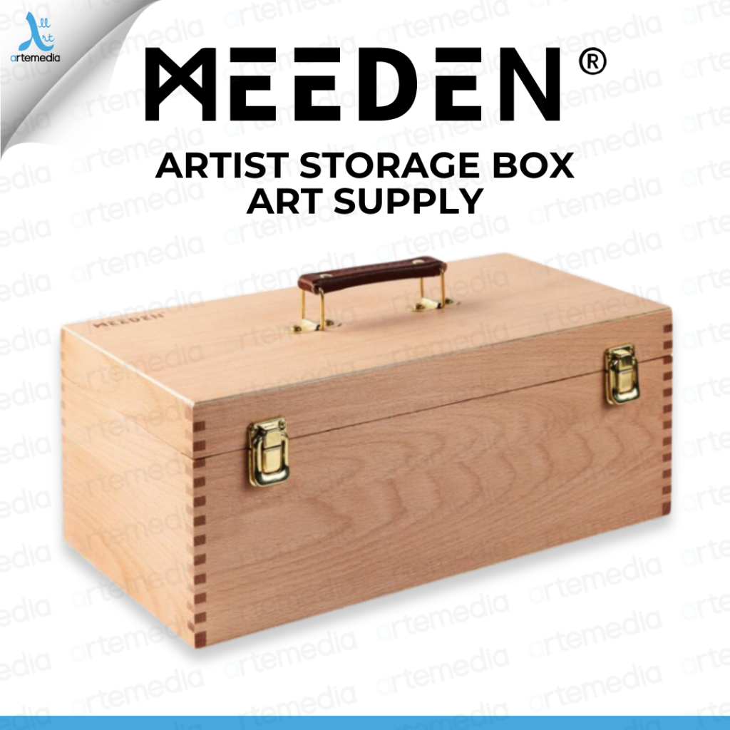 Jual Meeden Big Storage Box Art Supply Kotak Multifungsi Solid Wood ...