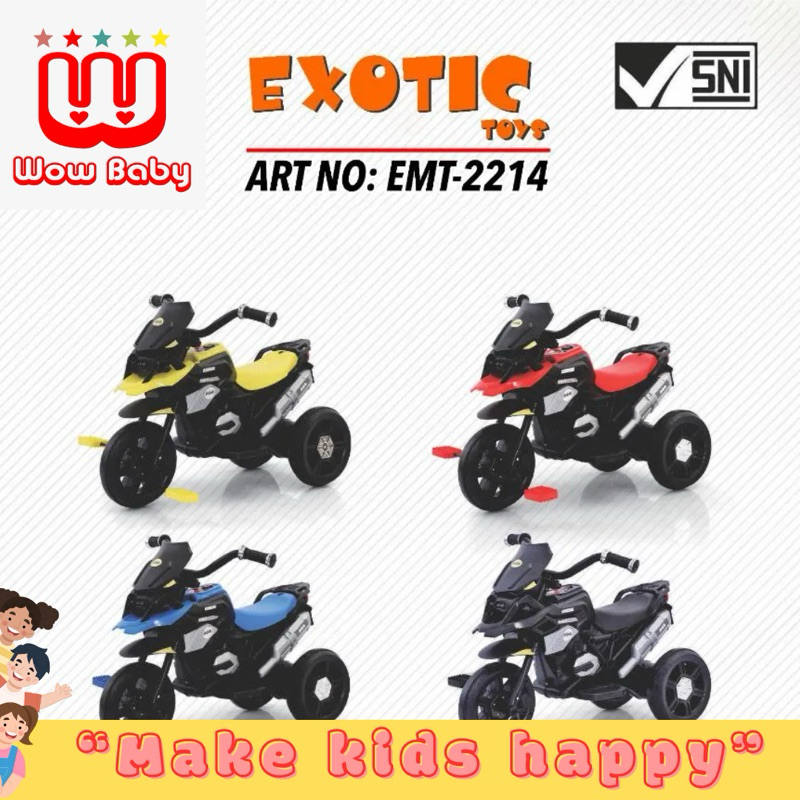 Jual Exotic RECHARGEABLE MOTORCYCLE EMT-2214 ( BATMAN ) Motor Aki ...