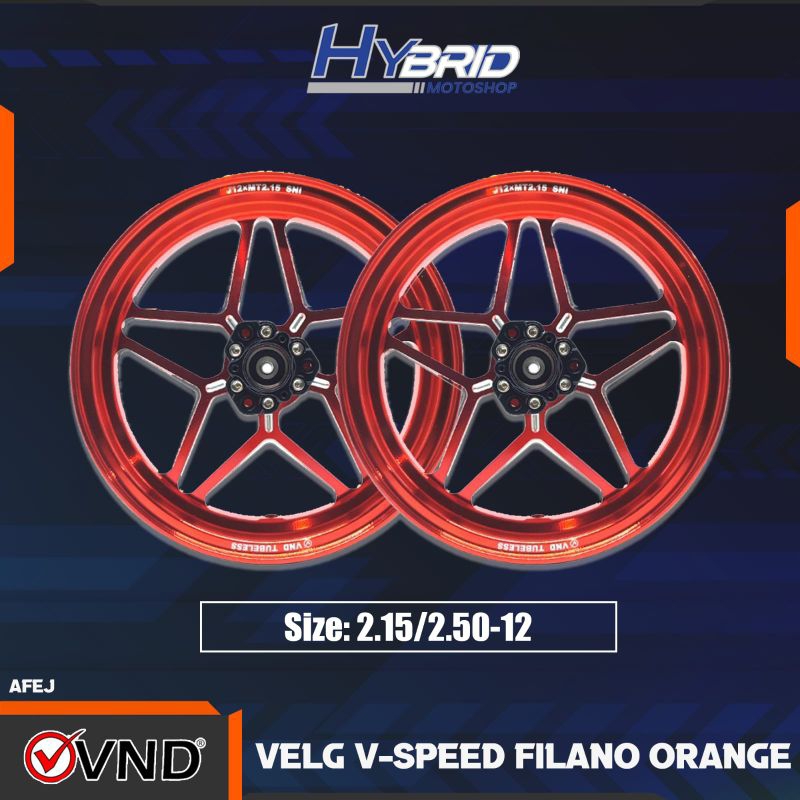 Jual Velg VND Grand Filano V-speed 2.15/2.50-12 | Shopee Indonesia