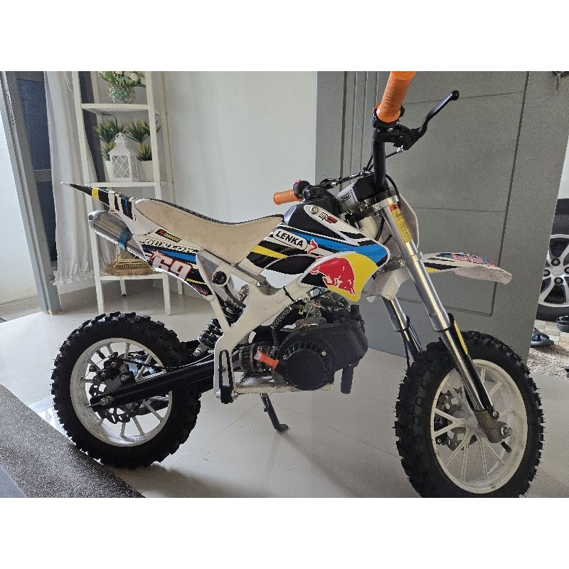 Jual P♥️ MOTOR TRAIL MINI LENKA SERI MC69 50CC, 2TAK | Shopee Indonesia