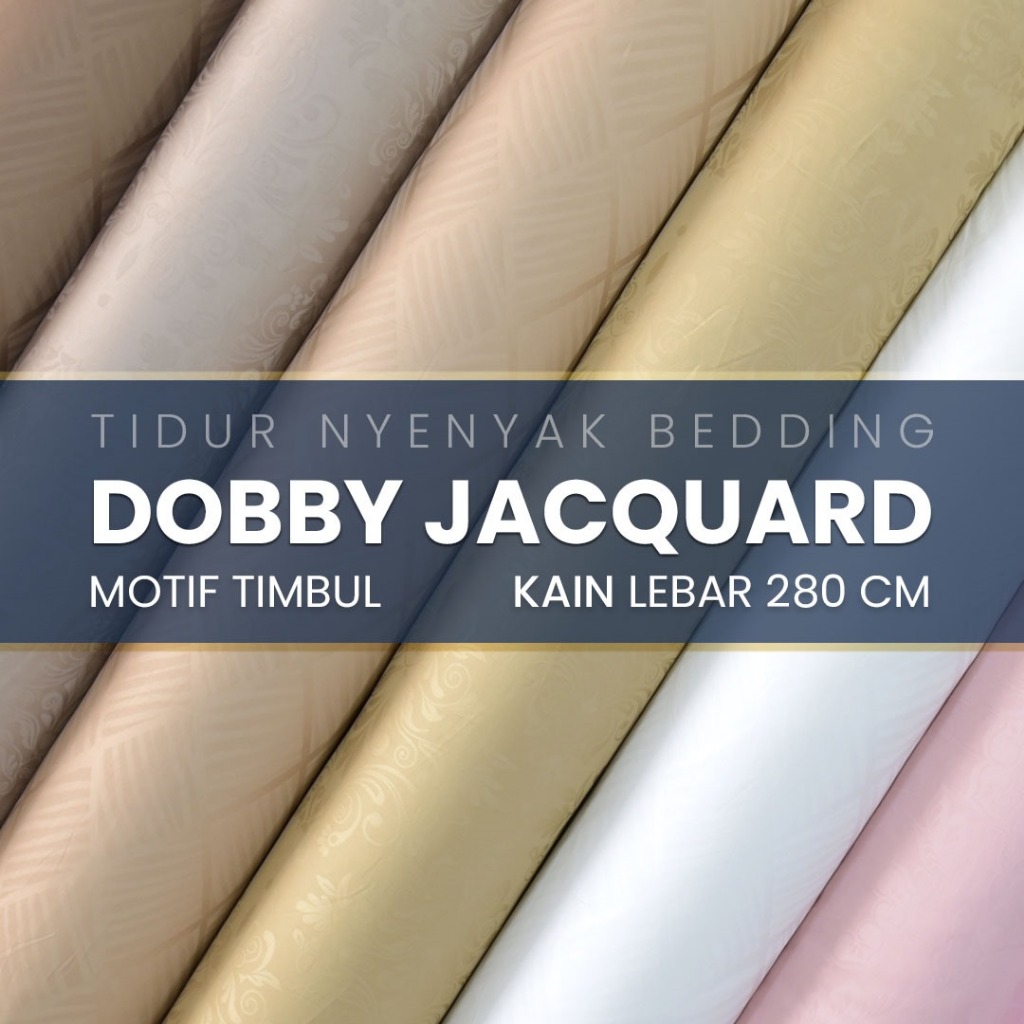 Jual FLASH SALE KAIN KINGKOIL PER 50 CM DOBBY KATUN JACQUARD COTTON 60S ...