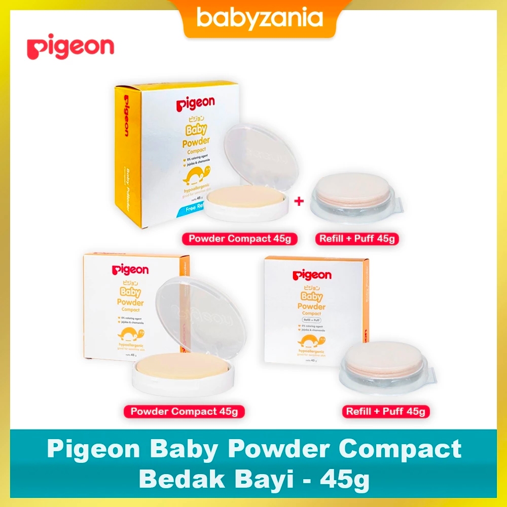 Jual Pigeon Baby Powder Compact Bedak Bayi - 45 gr | Shopee Indonesia