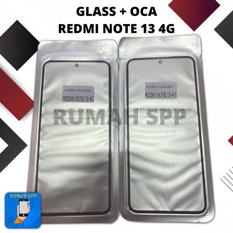 Jual GLASS + OCA / KACA LCD / KACA DEPAN REDMI NOTE 13 4G (ORIGINAL) | Shopee Indonesia