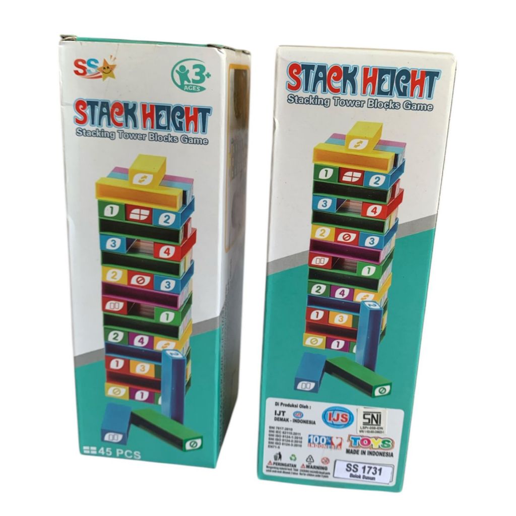 Jual Mainan Stacko height/game family/stacking tower balok SS 1731 game vitalitas mainan game ...
