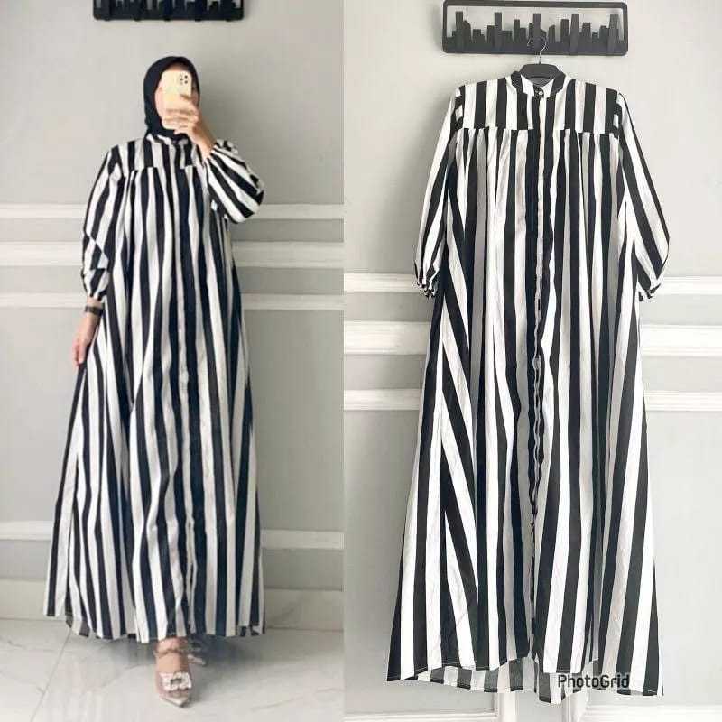 Jual TRIANA DRESS / GAMIS RAYON PREMIUM / GAMIS RAYON MOTIF SALUR | Shopee Indonesia