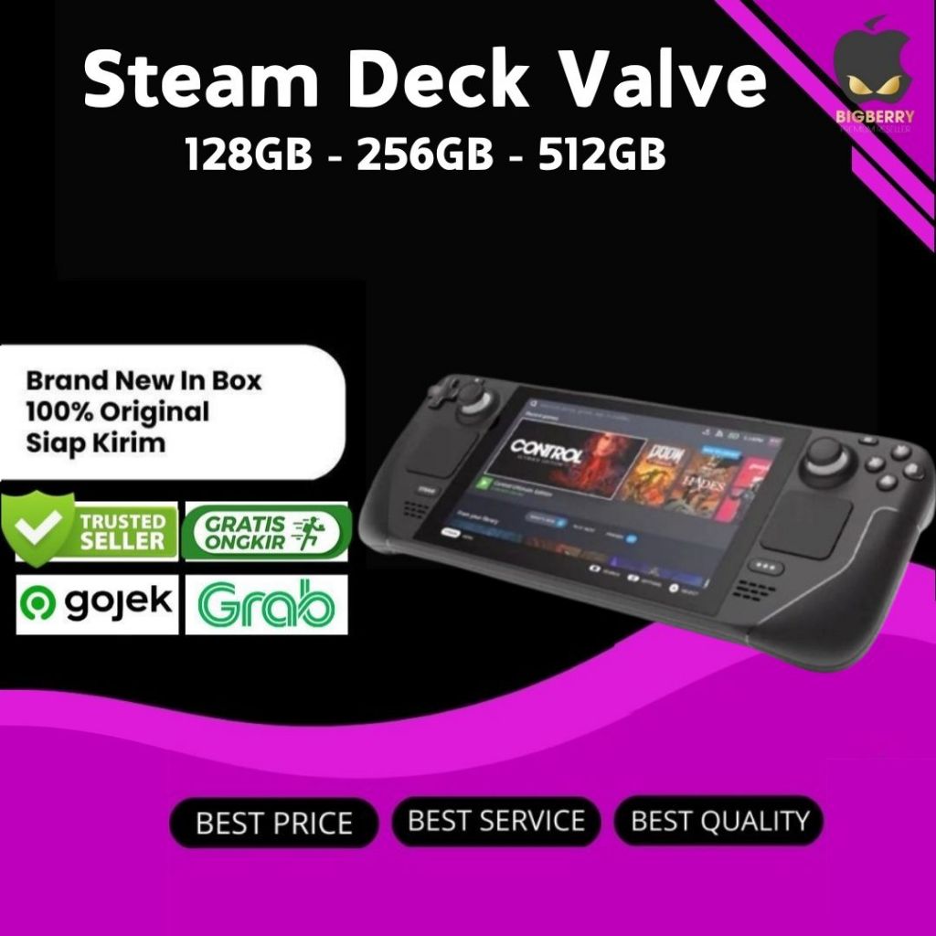 Jual Steam Deck Valve Handheld Gaming 64GB 256GB 512GB Original 64 256 ...