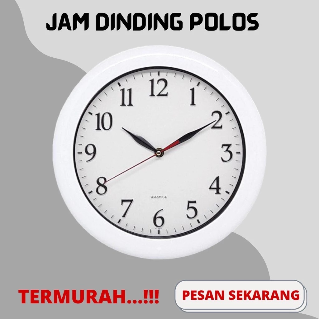 Jual Jam Dinding Aesthetic Tempel Jam Analog Polos Jam Viral Jam ...