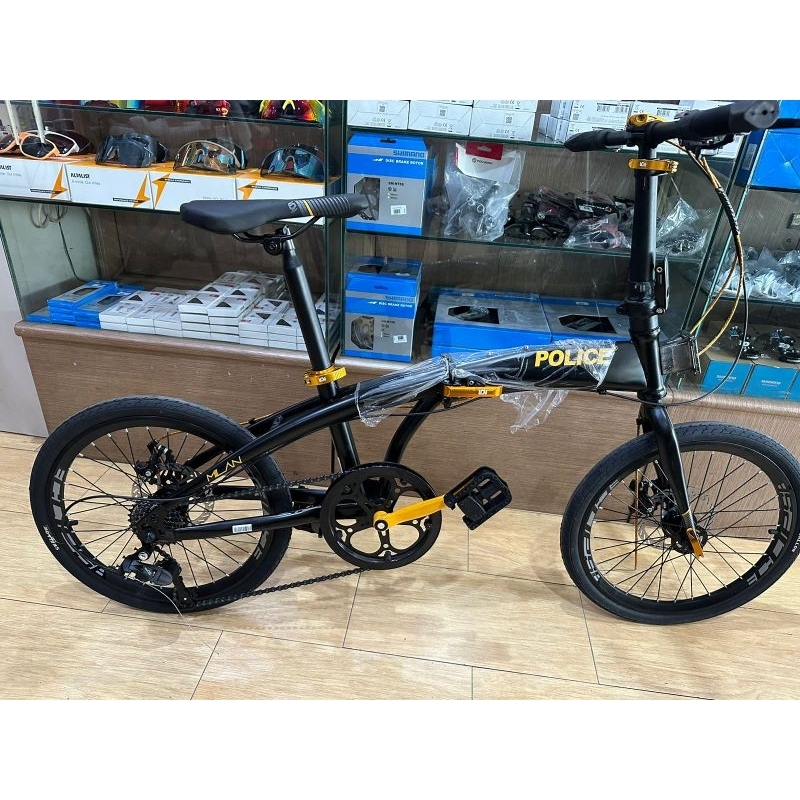 Jual Sepeda Lipat Police Milan 8 Speed | Shopee Indonesia