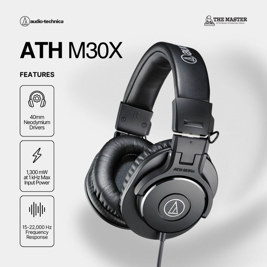 Jual [Ready Stock] Headphone Audio-Technica ATH-M30X | ATH M30X ...