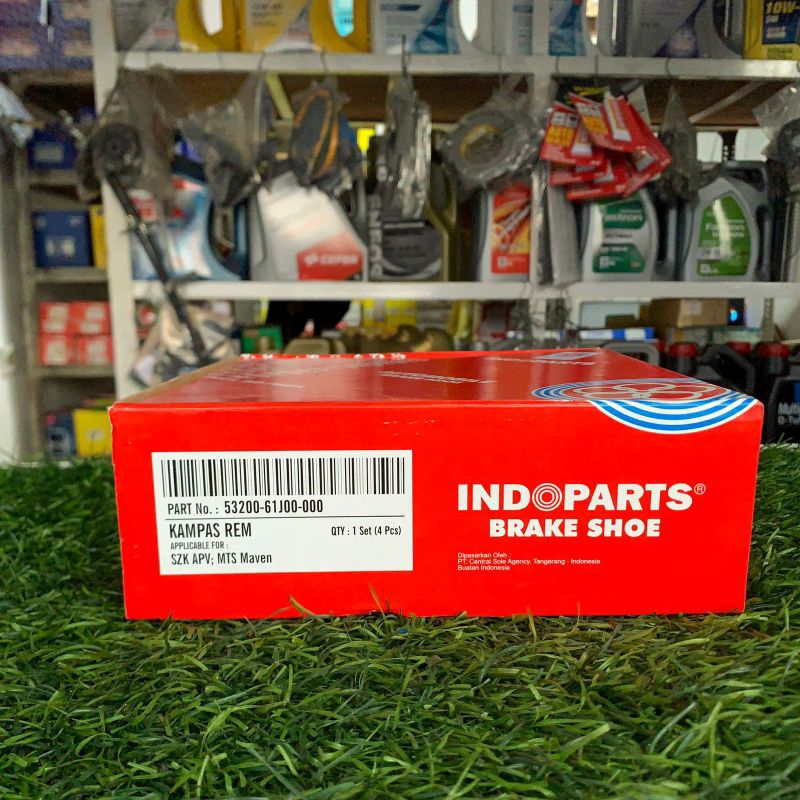 Jual KAMPAS REM BELAKANG SUZUKI APV BRAKE SHOE MERK INDOPARTS PRODUK ...