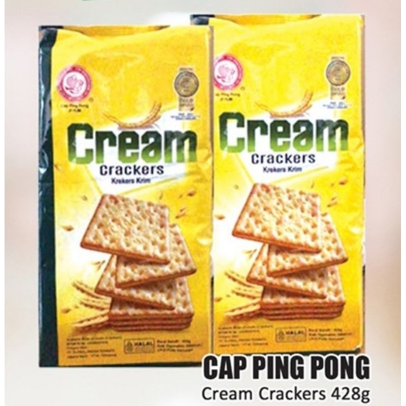 Jual biskuit asin cap ping pong hupseng cream crackers | Shopee Indonesia