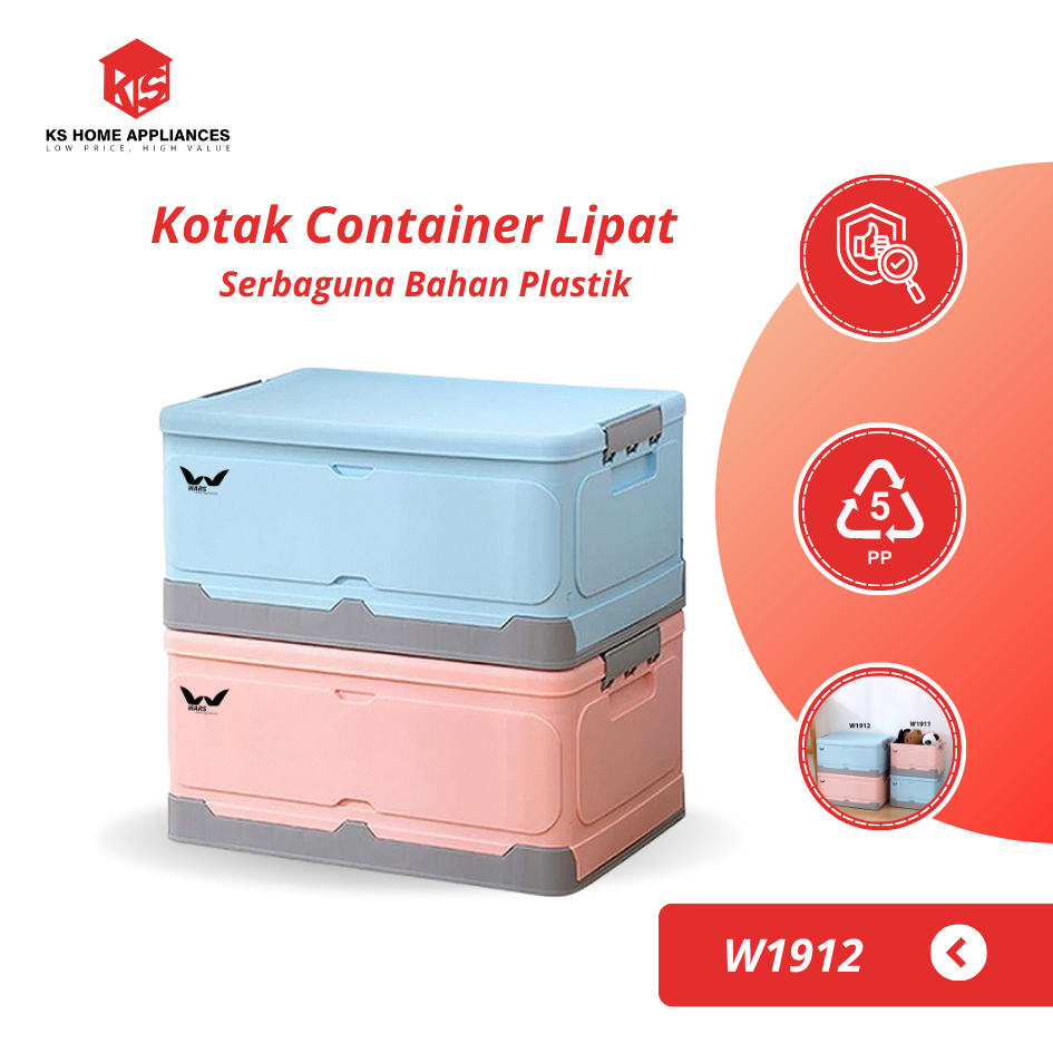 Jual KS Kotak Container Lipat Folding Serbaguna Bahan Plastik | Shopee ...